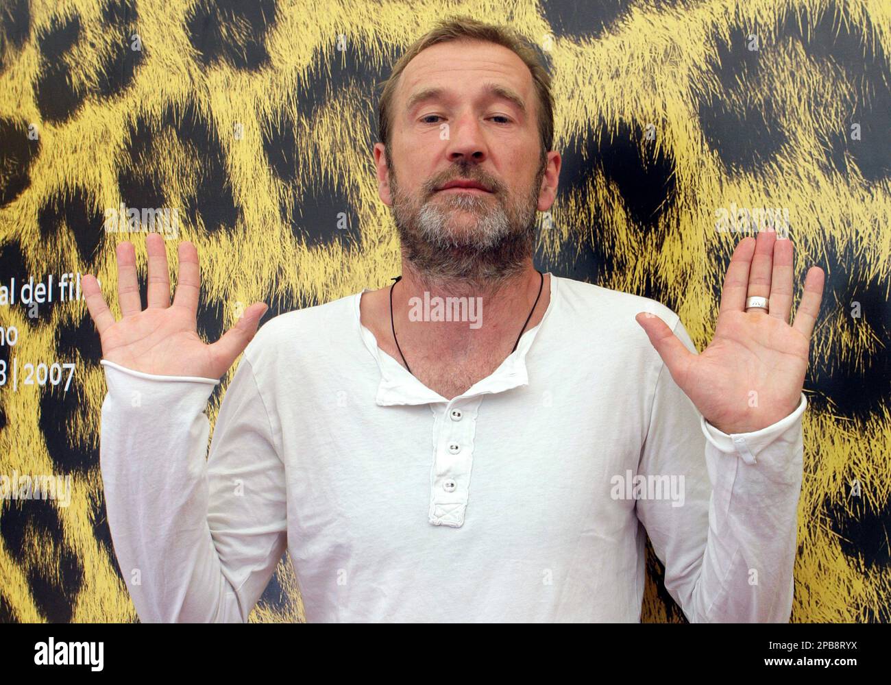 German actor Peter Lohmeyer poses during a photocall prior to the ...