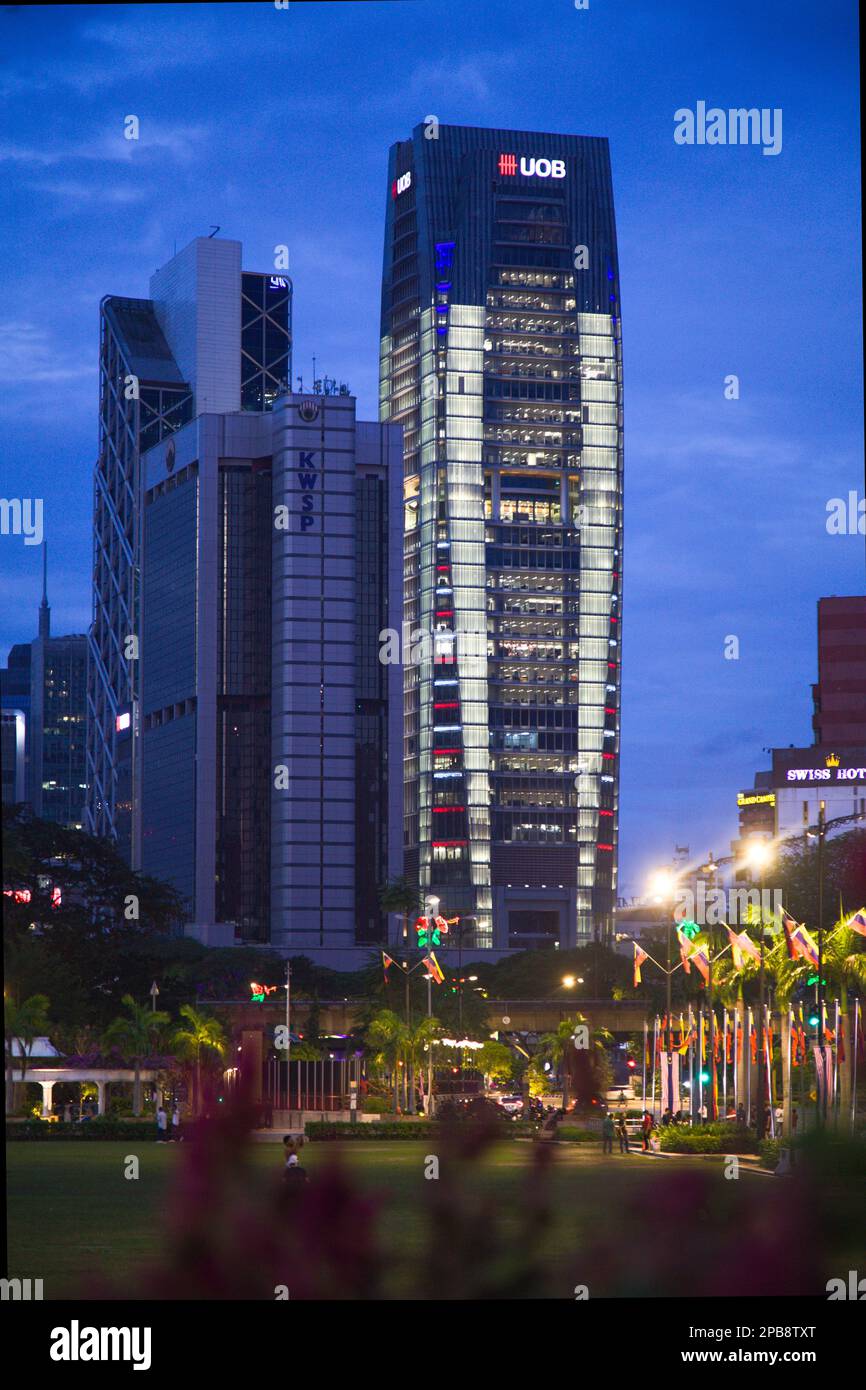 Malaysia, Kuala Lumpur, Merdeka Square, skyscrapers, skyline Stock ...