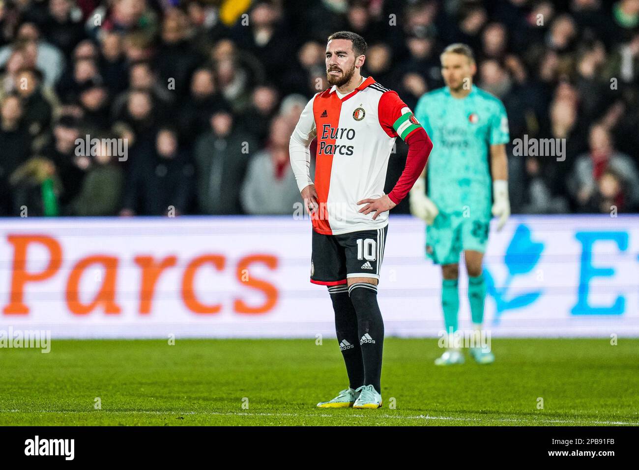 Rotterdam - Orkun Kokcu of Feyenoord reacts to the 0-1 during the match between Feyenoord v FC ...