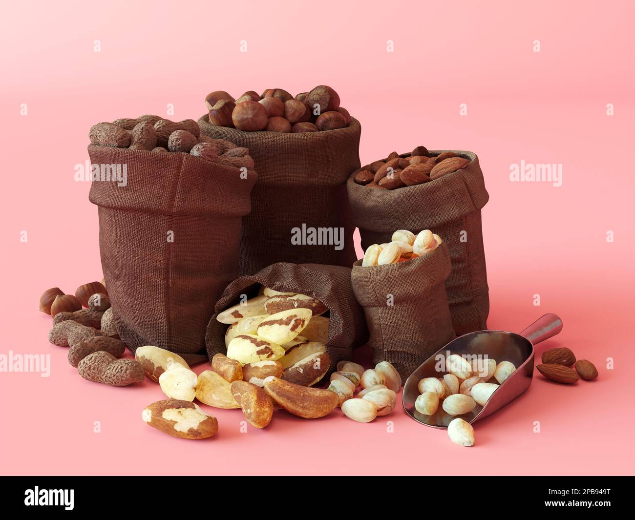 Bags mixed nuts hi-res stock photography and images - Alamy