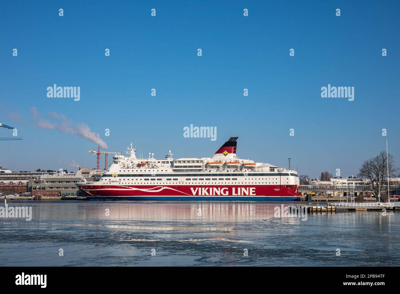 M/S Gabriella cruise ferry of Viking Line shipping company moored in ...