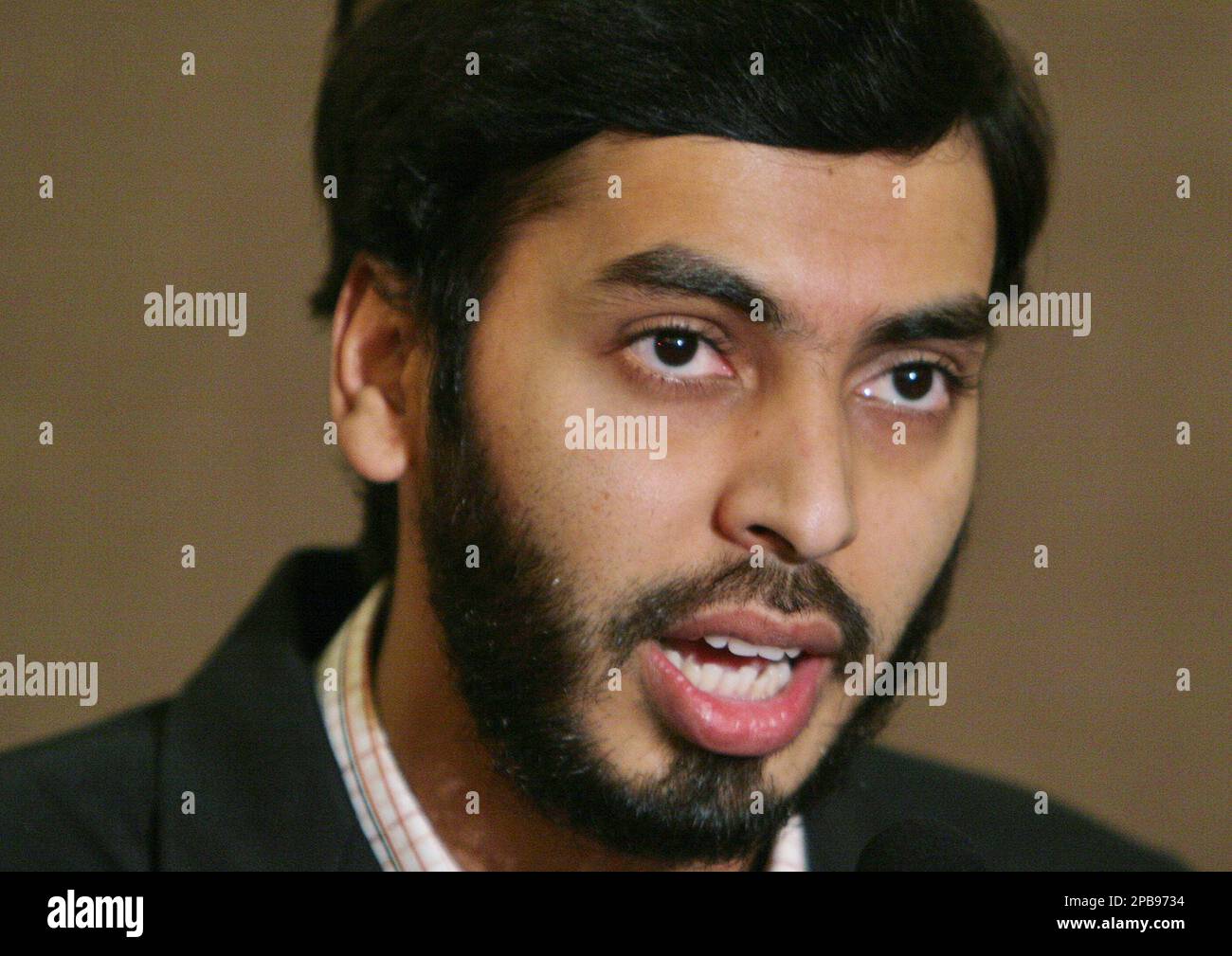 Indian doctor Mohamed Haneef, 27, speaks during a press conference in ...