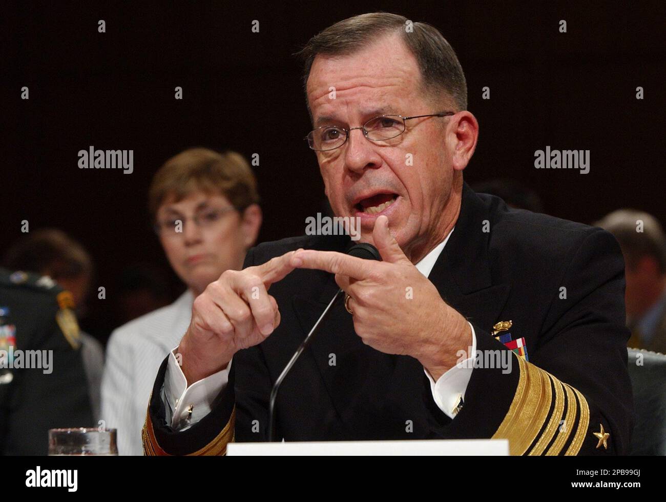 Navy Adm. Michael Mullen testifies on Capitol Hill in Washington ...