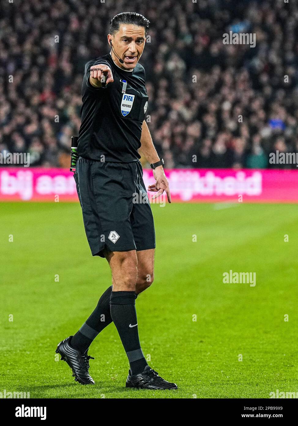 Rotterdam - Referee Serdar Gozubuyuk during the match between Feyenoord ...