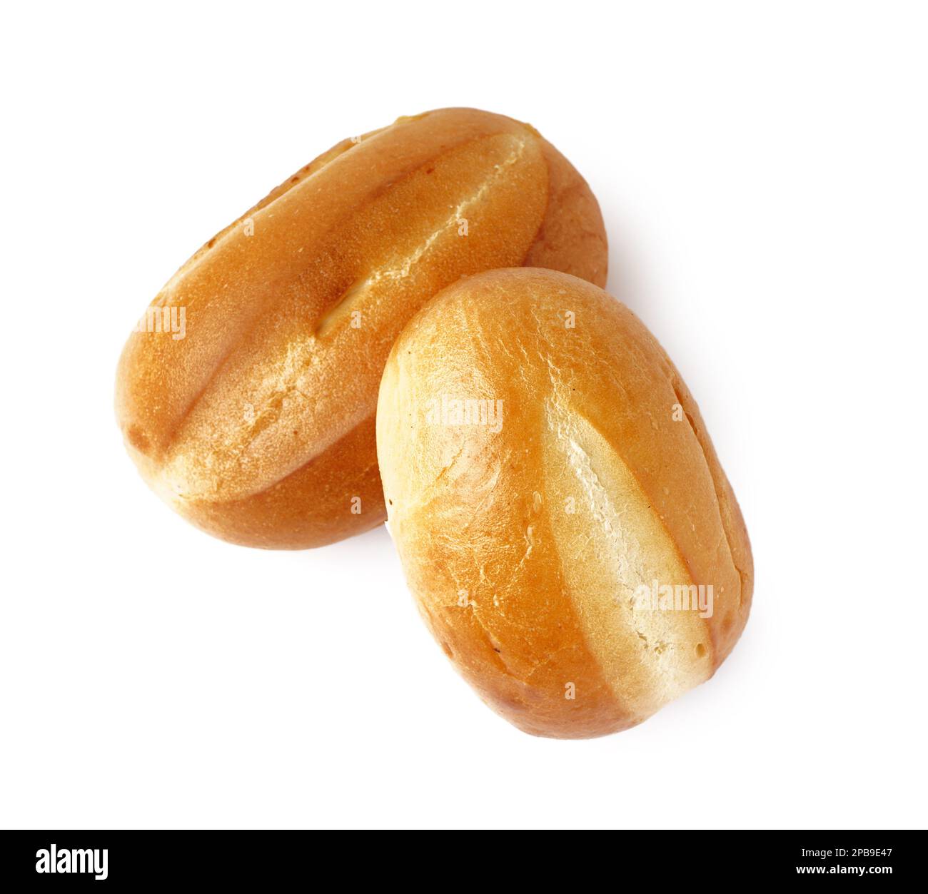 Fresh buns isolated on white background Stock Photo - Alamy