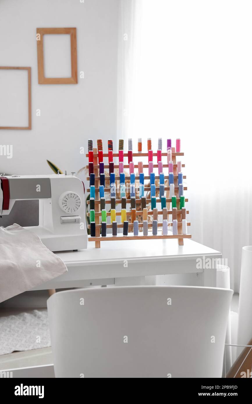 Sewing machine thread stand in hi-res stock photography and images - Alamy
