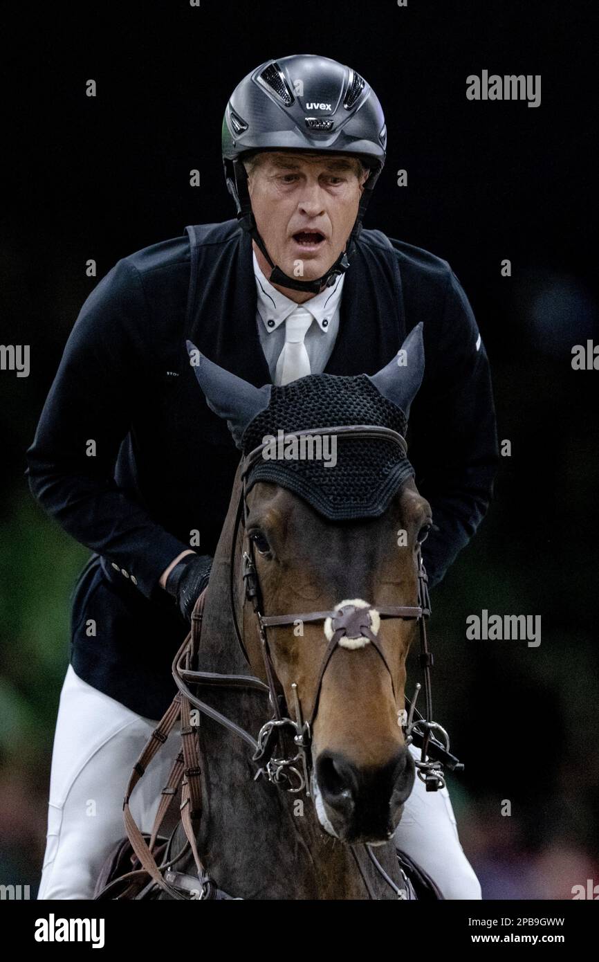 DEN BOSCH - Marc Houtzager (NED) on Holy Moley in action during the ...