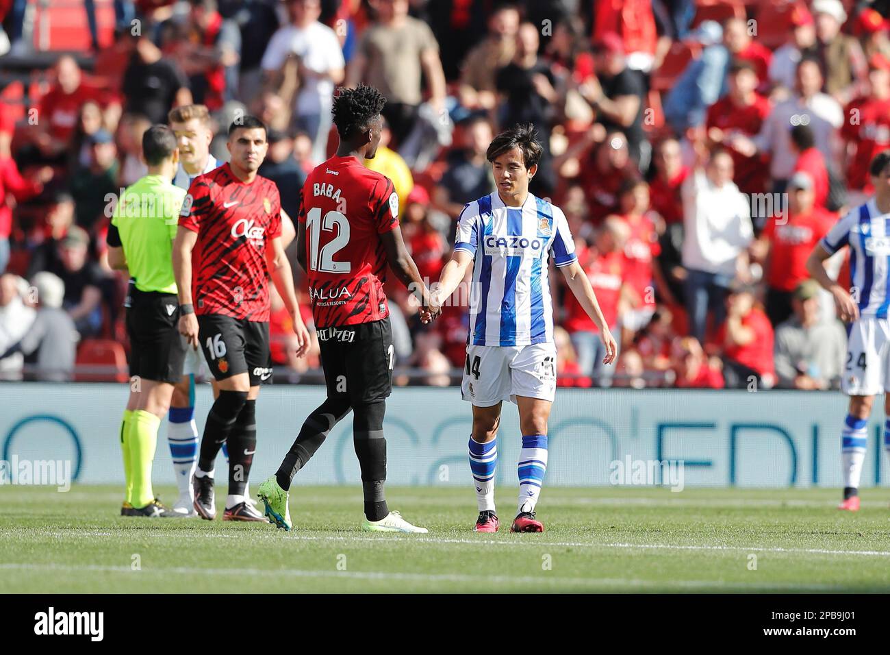 Palma de Mallorca, Spain. 12th Mar, 2023. Takefusa Kubo (Sociedad) Football/Soccer : Spanish "La ...