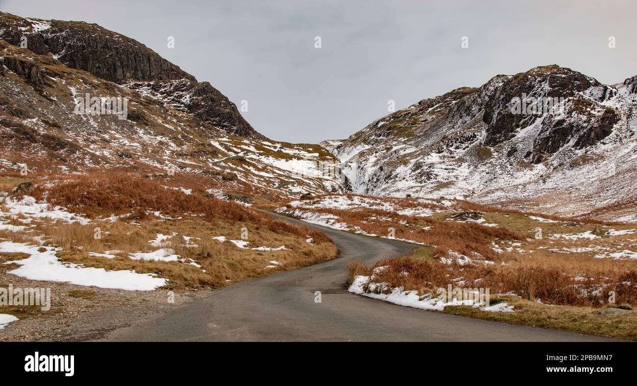 Roman Fort ruins on Hardknott Pass, Lake District National Park ...
