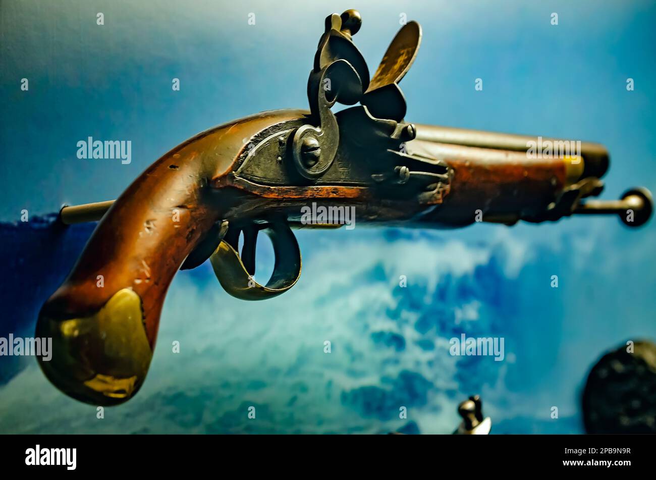 A sea service pistol made by Royal Arms Manufactory in the 1820s is ...