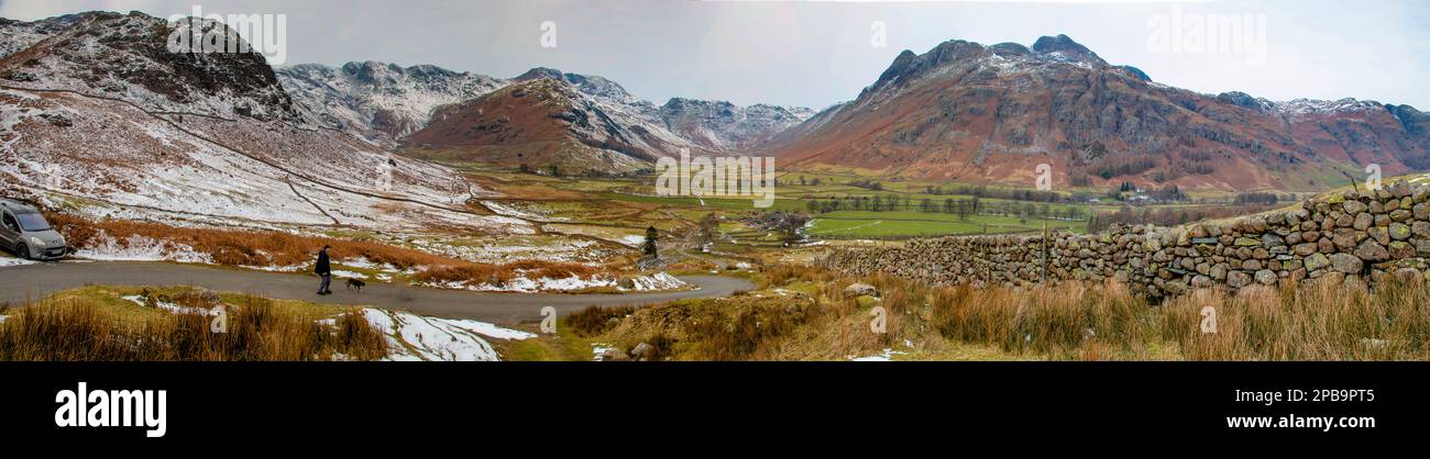 Roman Fort ruins on Hardknott Pass, Lake District National Park ...
