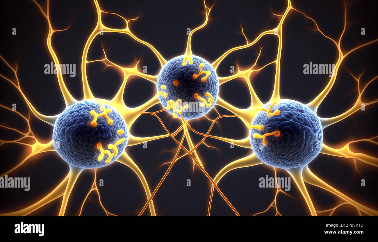 Neural network thinking hi-res stock photography and images - Alamy