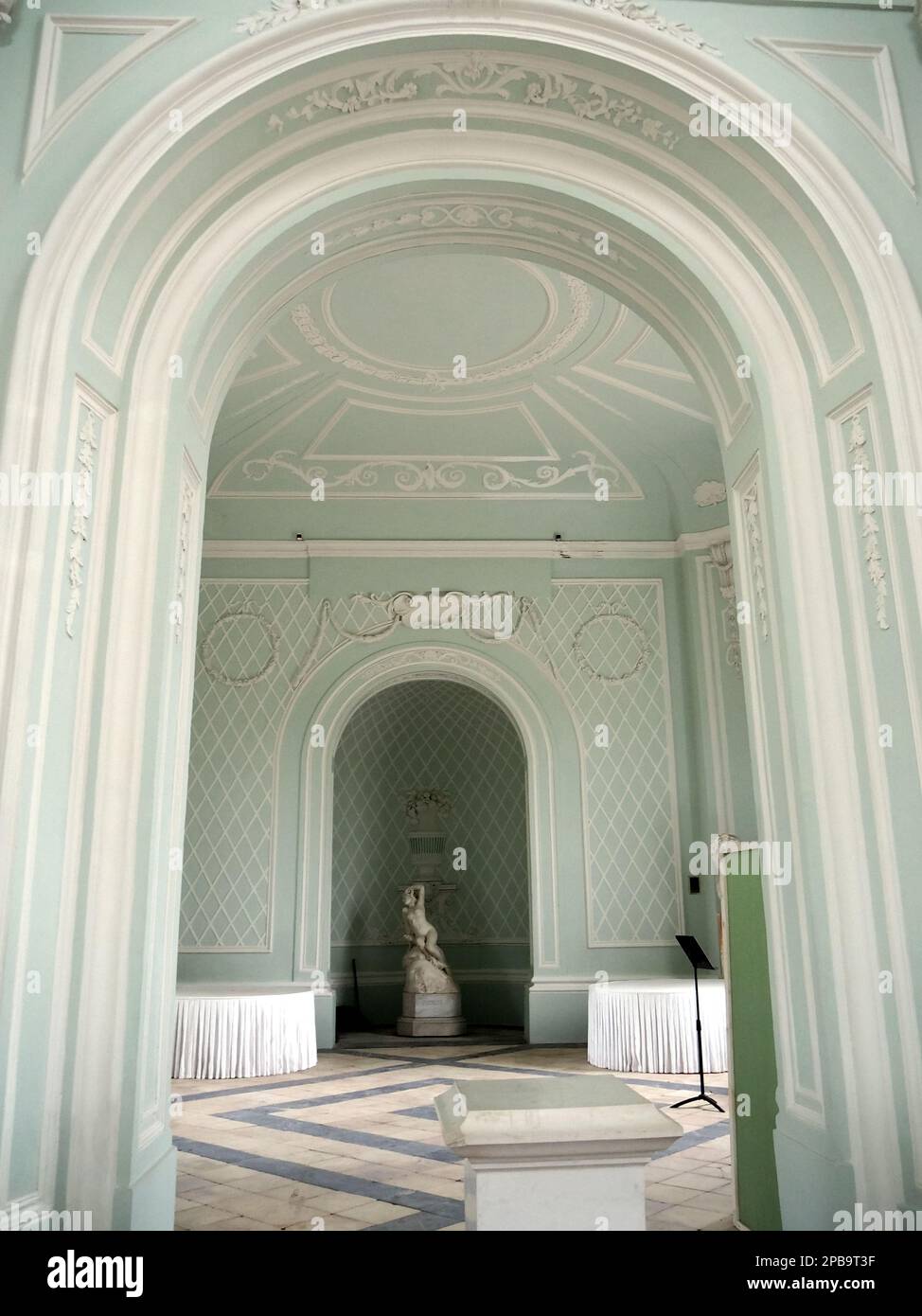 interior, Grotto Pavilion, Tsarskoye Selo (Tsar's Village), Pushkin ...