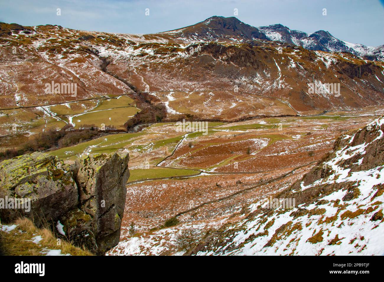 Roman Fort ruins on Hardknott Pass, Lake District National Park ...