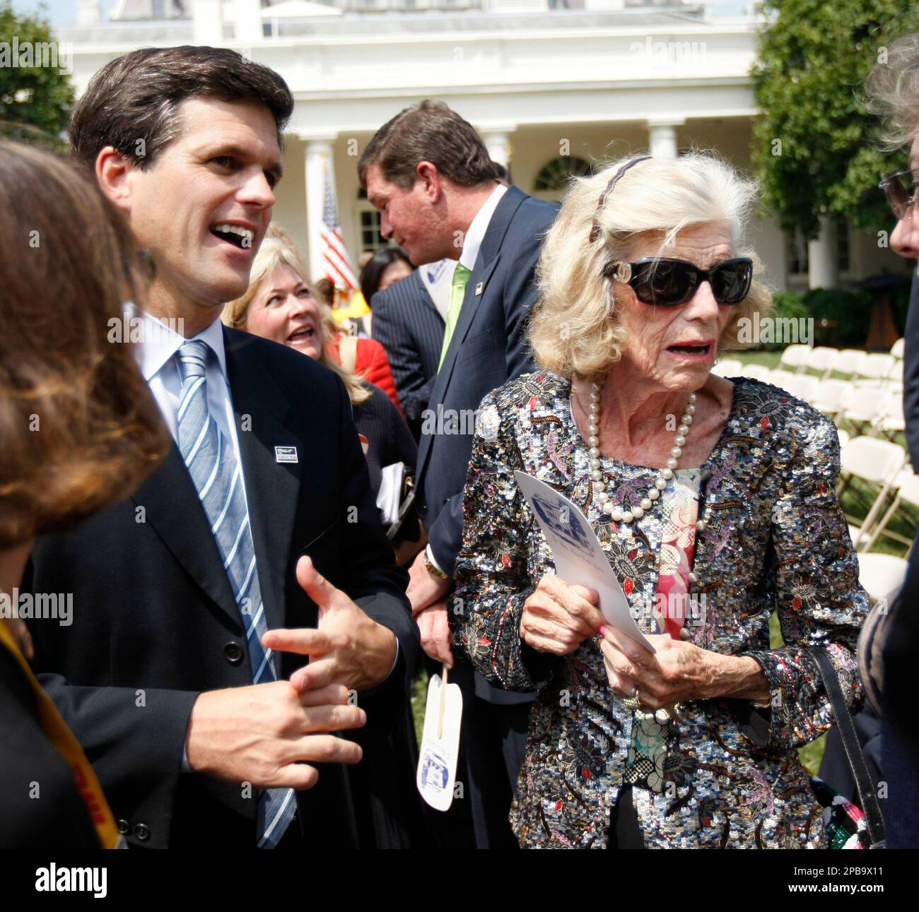 Special Olympics Chairman Timothy Shriver, left, and his mother Eunice ...