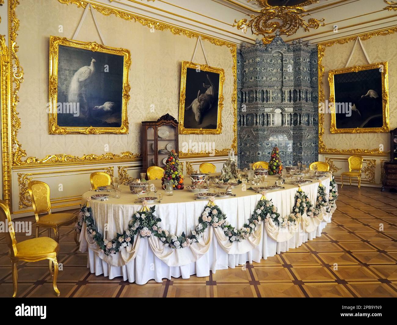 White State Dining Room, Catherine Palace, Tsarskoye Selo, Pushkin ...
