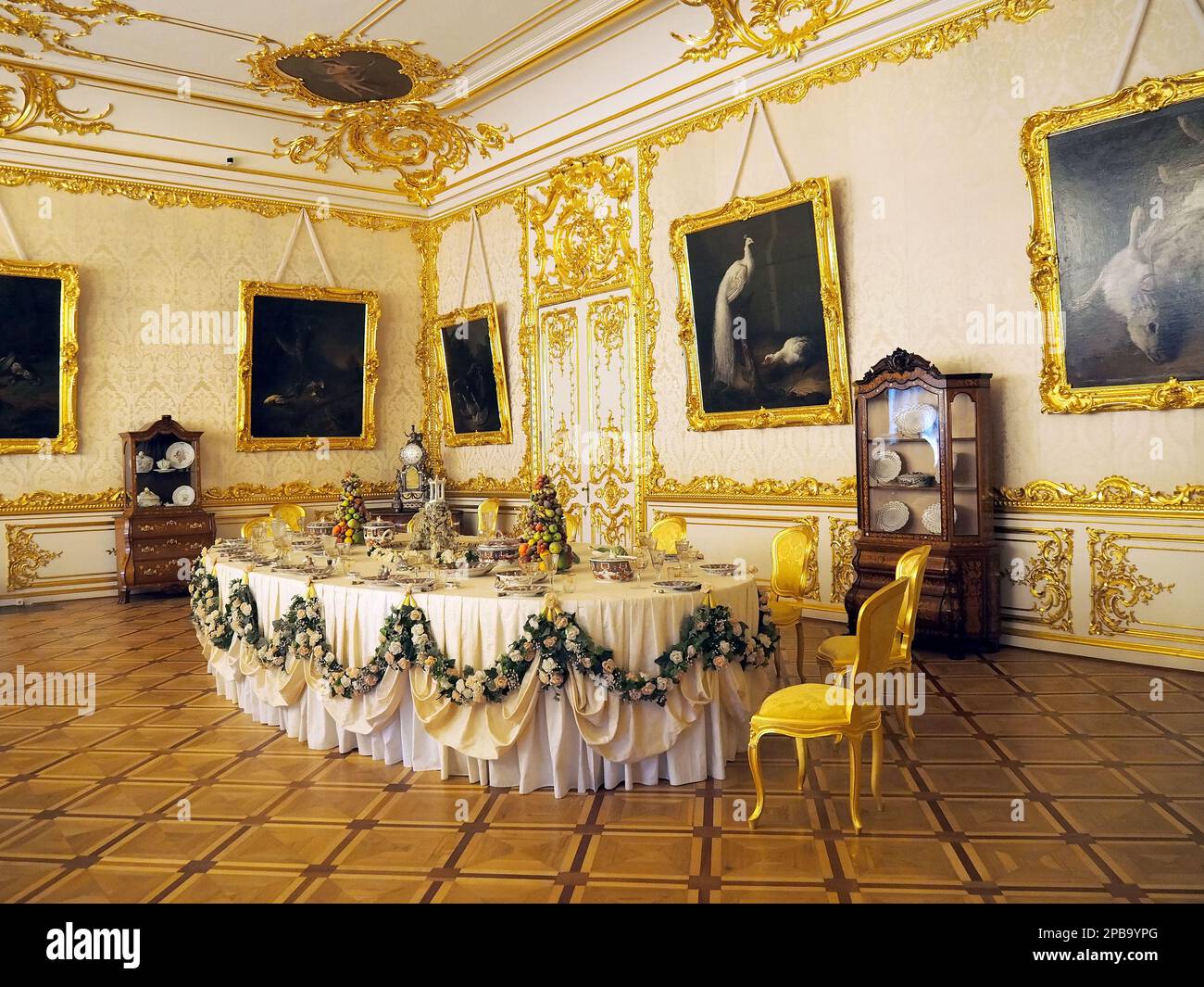 White State Dining Room, Catherine Palace, Tsarskoye Selo, Pushkin ...