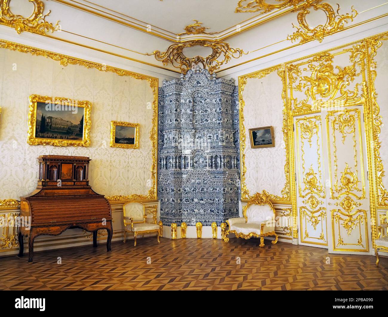 Small White Dining Room, Catherine Palace, Tsarskoye Selo, Pushkin ...