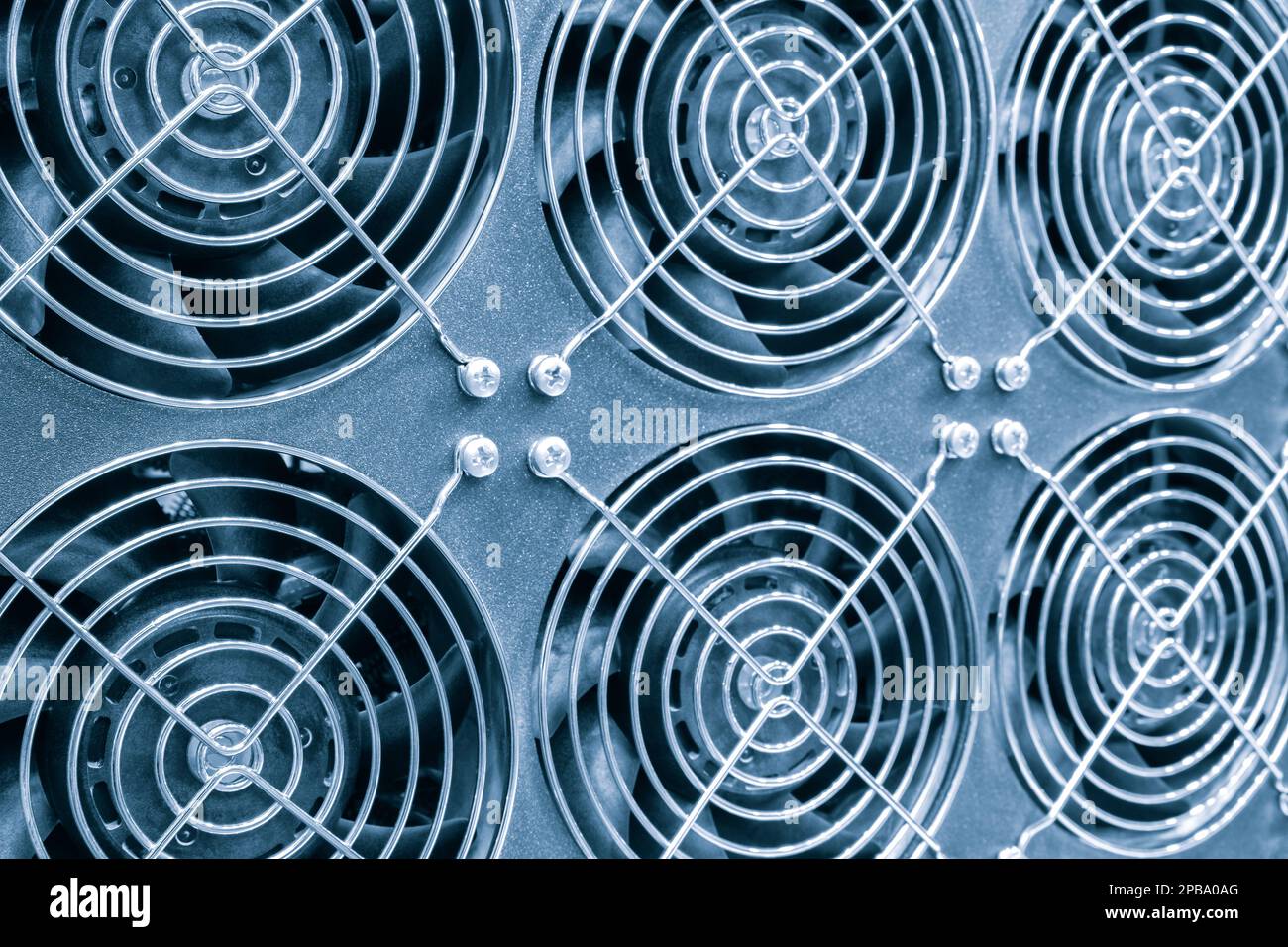 Cooler Fan inside Desktop Computer Case PC supercomputer server or ...