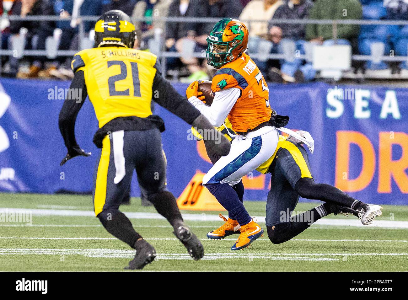 March 11, 2023, Seattle, Washington, USA: Seattle Sea Dragon player WR ...