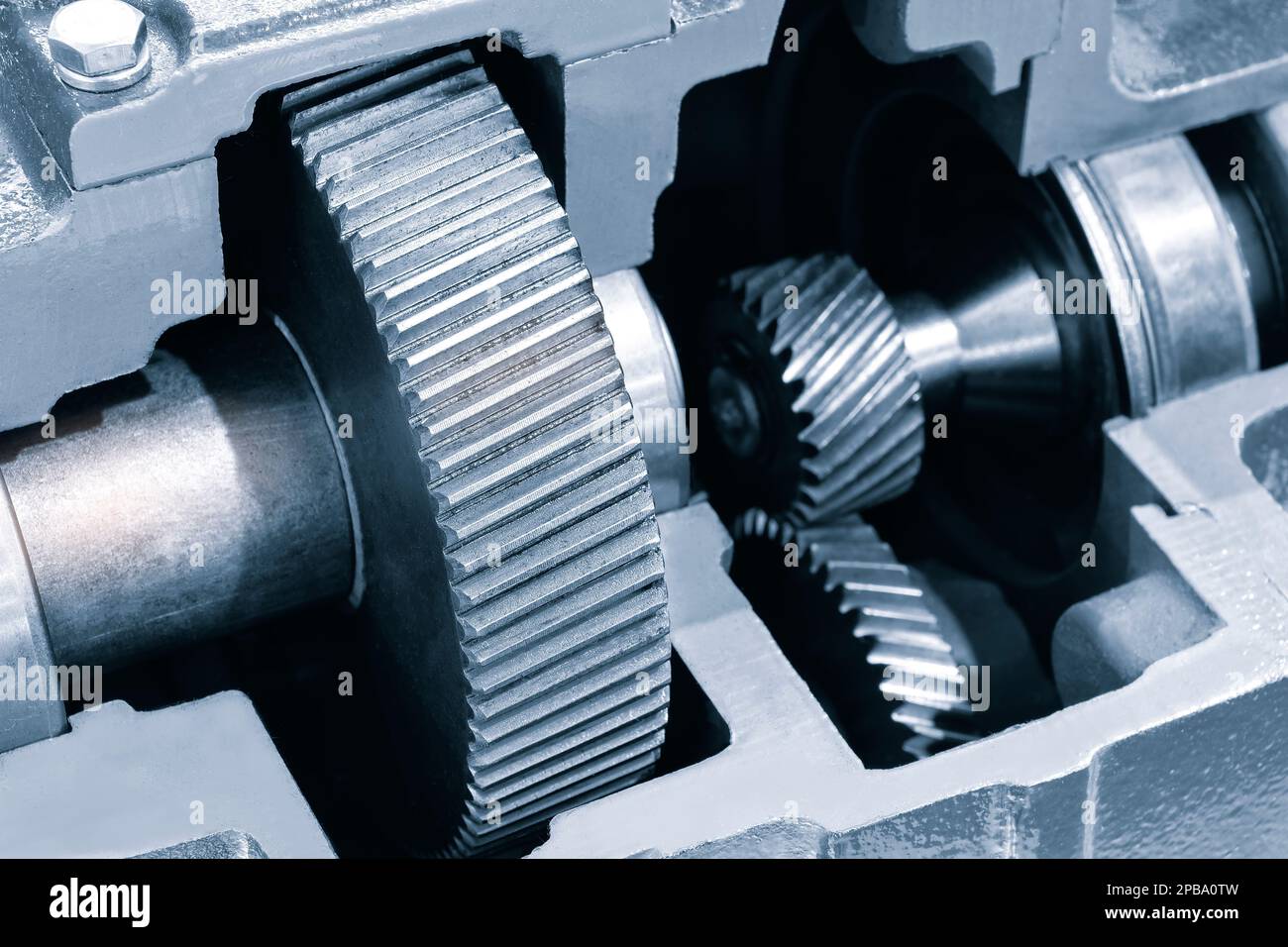 engine gear wheels, industrial background Stock Photo - Alamy