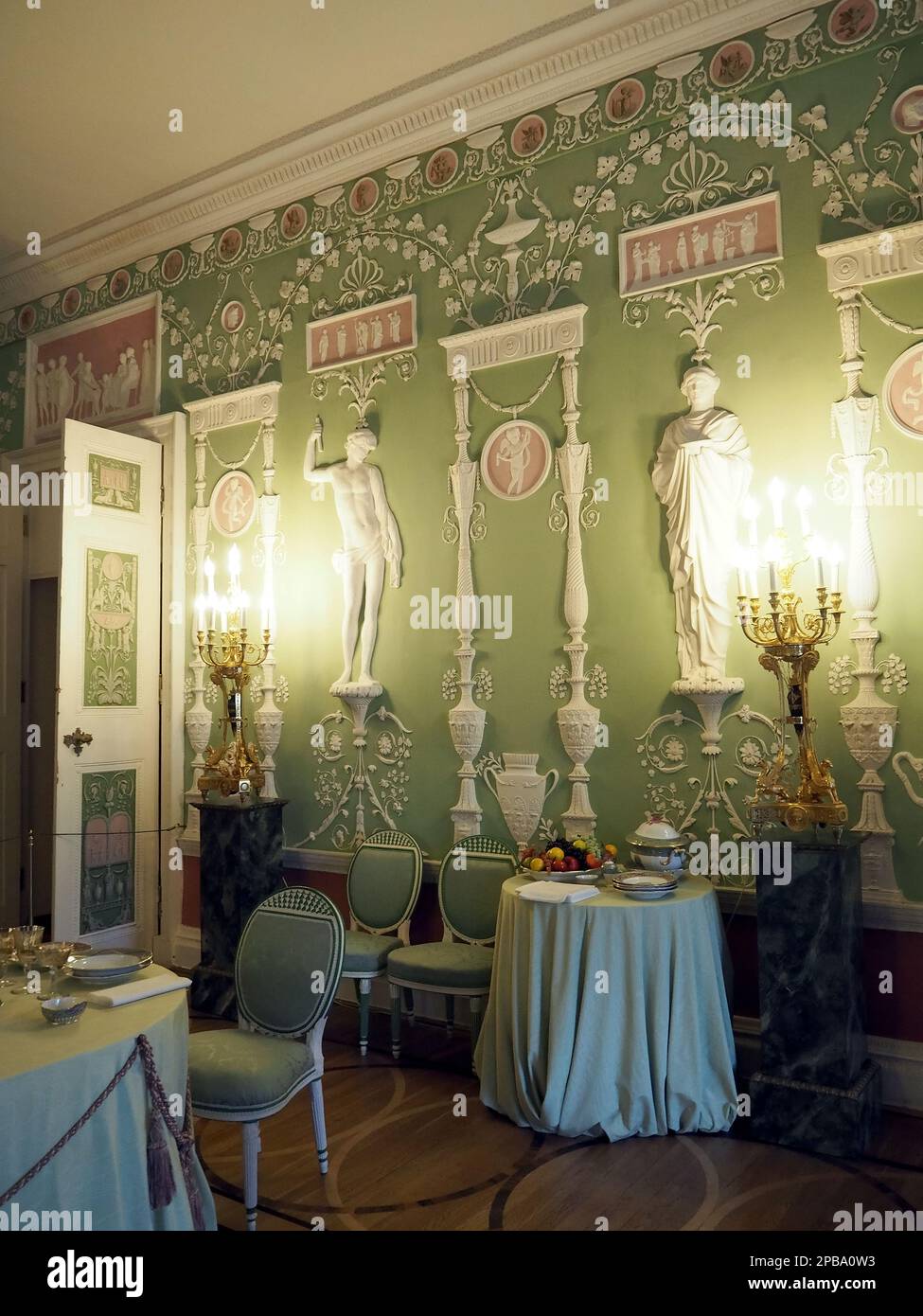 Green Dining Room, Catherine Palace, Tsarskoye Selo (Tsar's Village ...