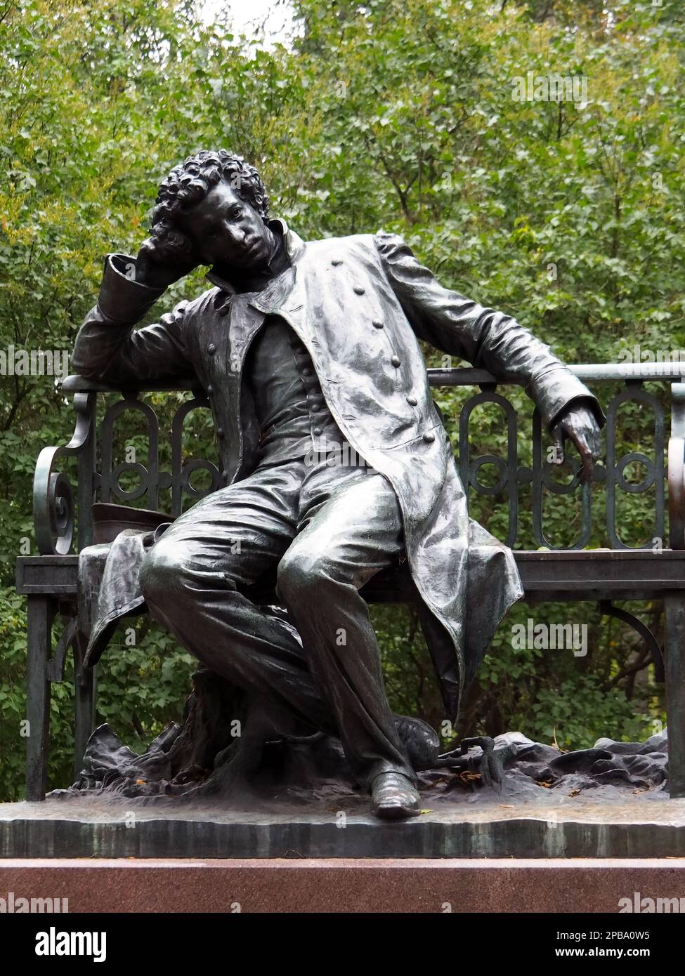 Statue of Pushkin (Alexander Sergeyevich Pushkin) Russian poet ...