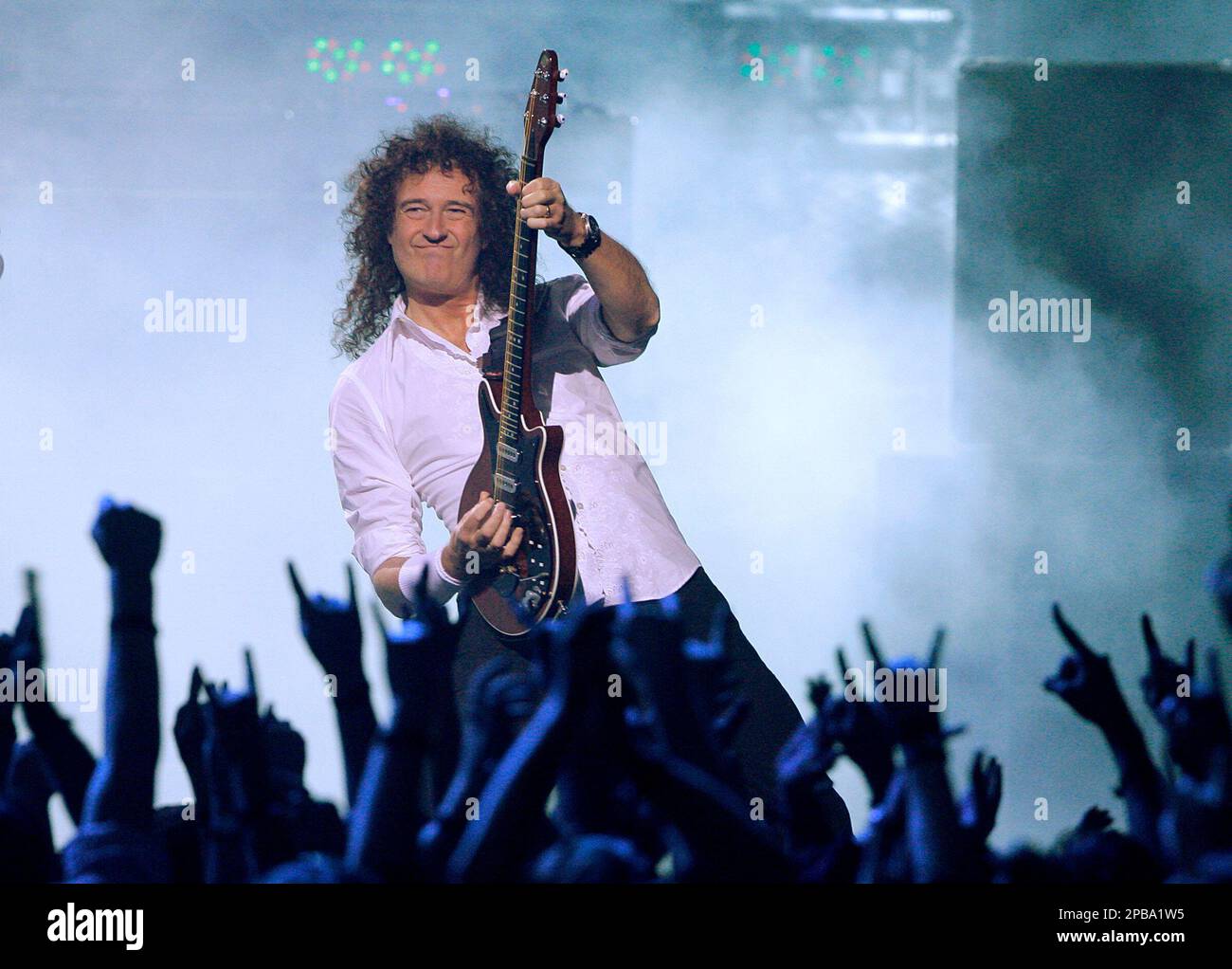 ** FILE ** Brian May performs during the VH1 Rock Honors concert in Las ...