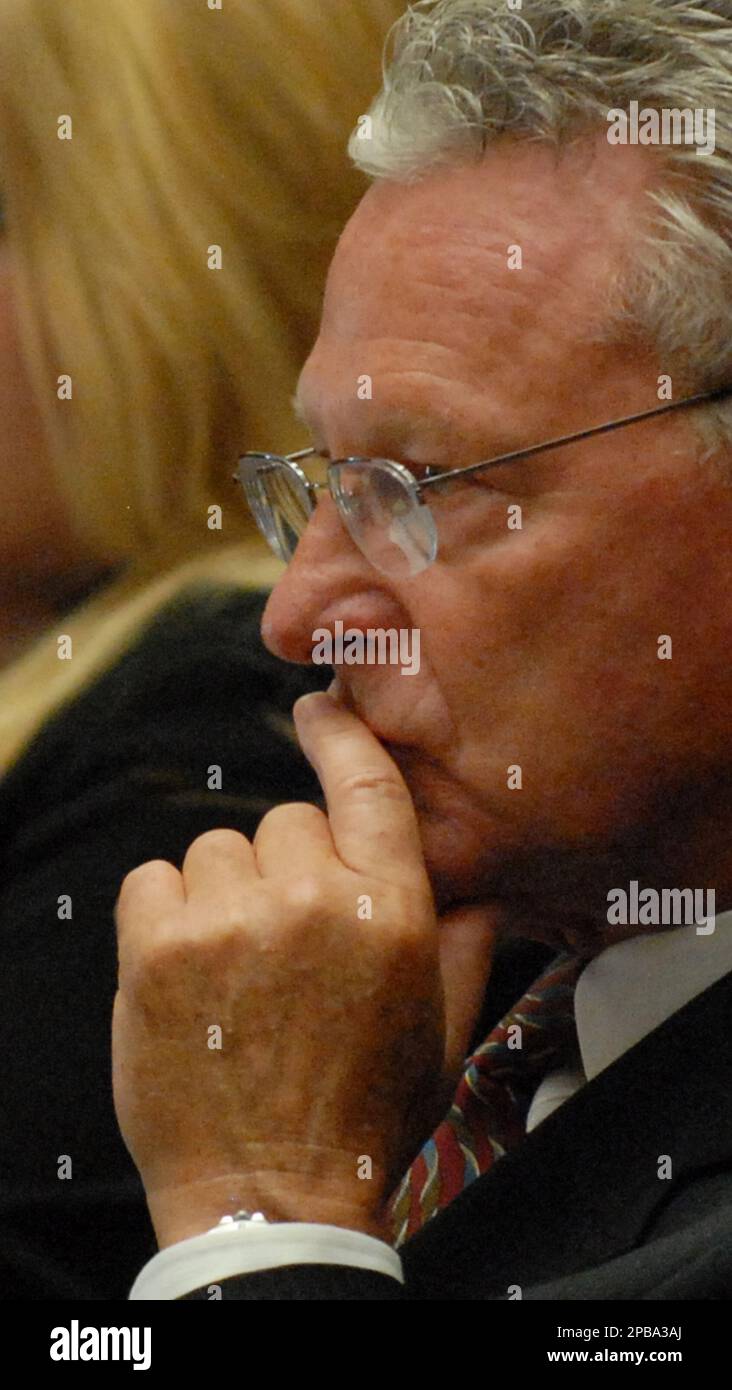 Defense attorney Bradley Brunon listens to a witnesses' testimony ...