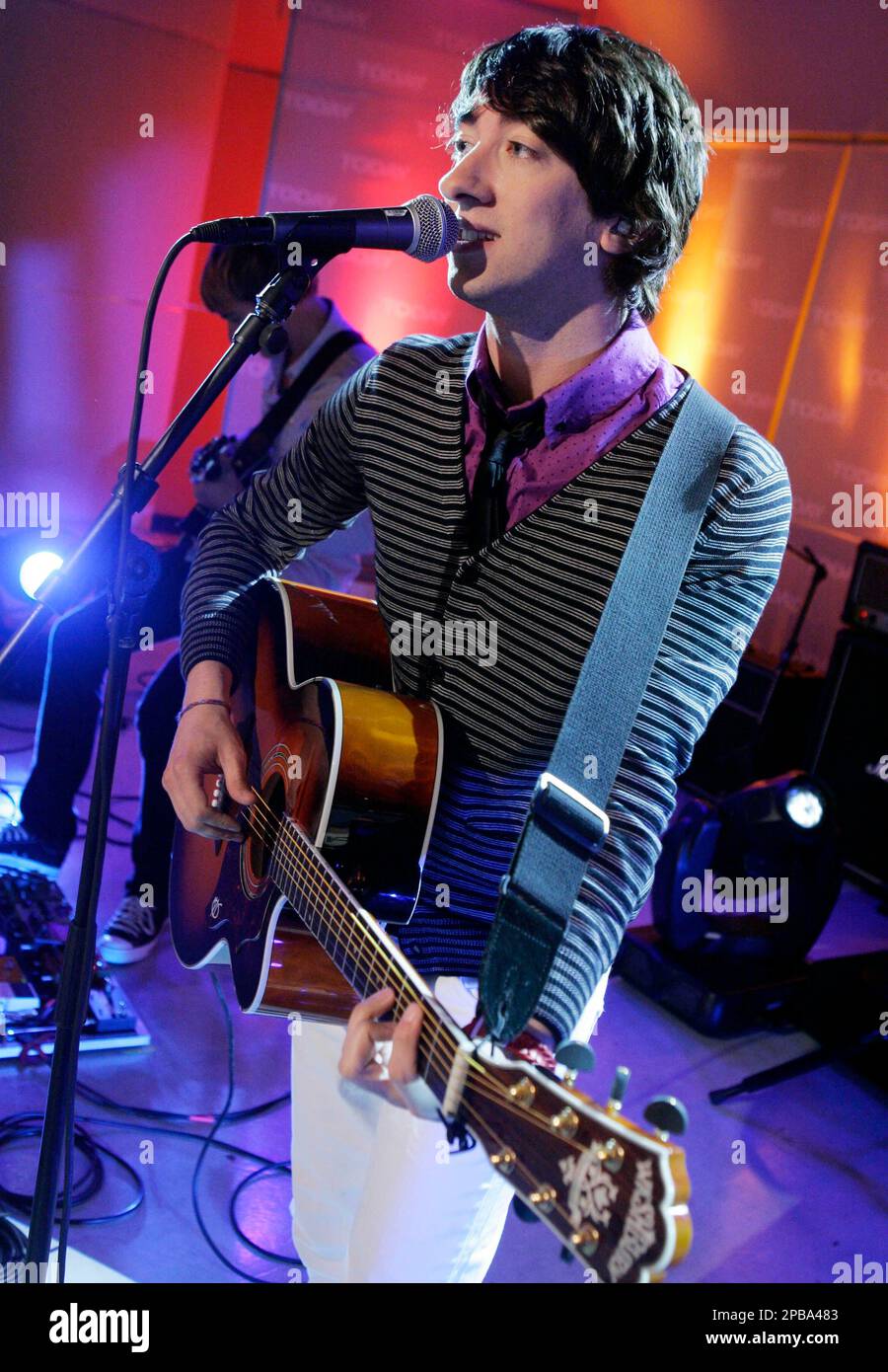 The Plain White T's lead singer Tom Higgenson performs their current ...