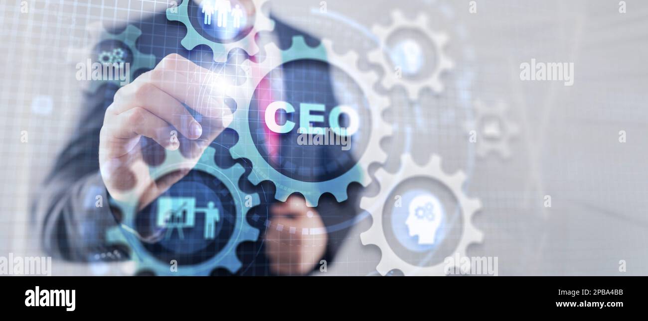 CEO. Leader and manager concept. Business Finance Stock Photo - Alamy