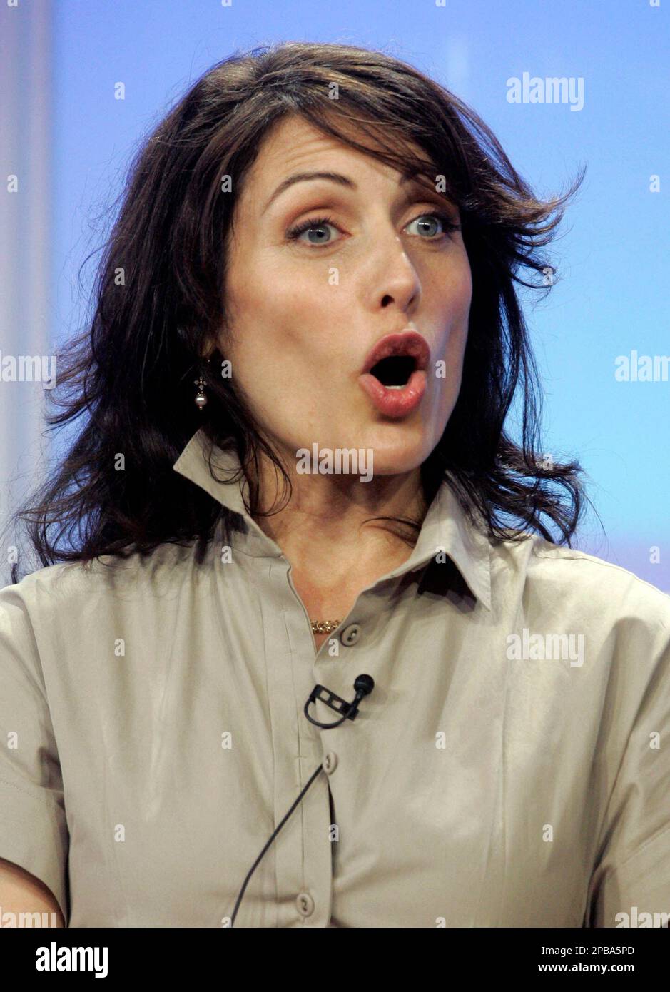 Actress Lisa Edelstein "Dr. Lisa Cuddy" from the TV series House speaks ...