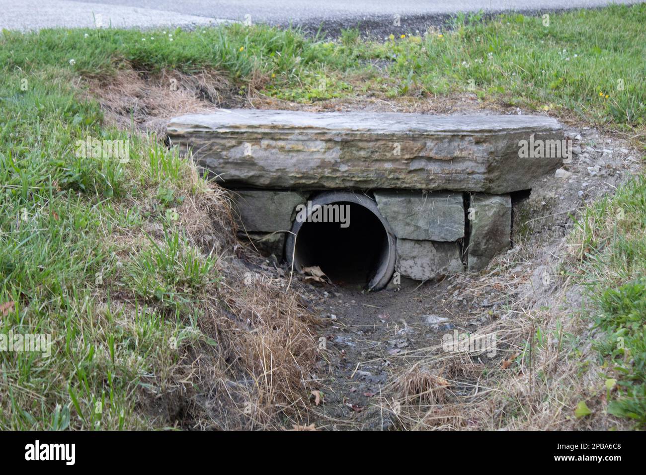 Ditch in the park in Ohio Stock Photo - Alamy