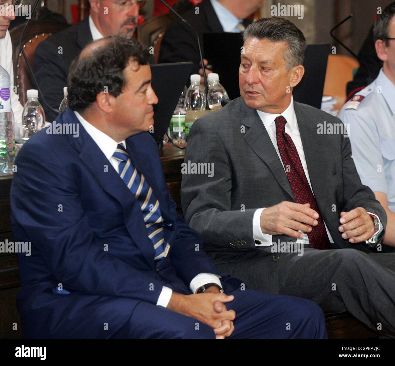 Investment banker Wolfgang Floettl, left, and former head of the ...