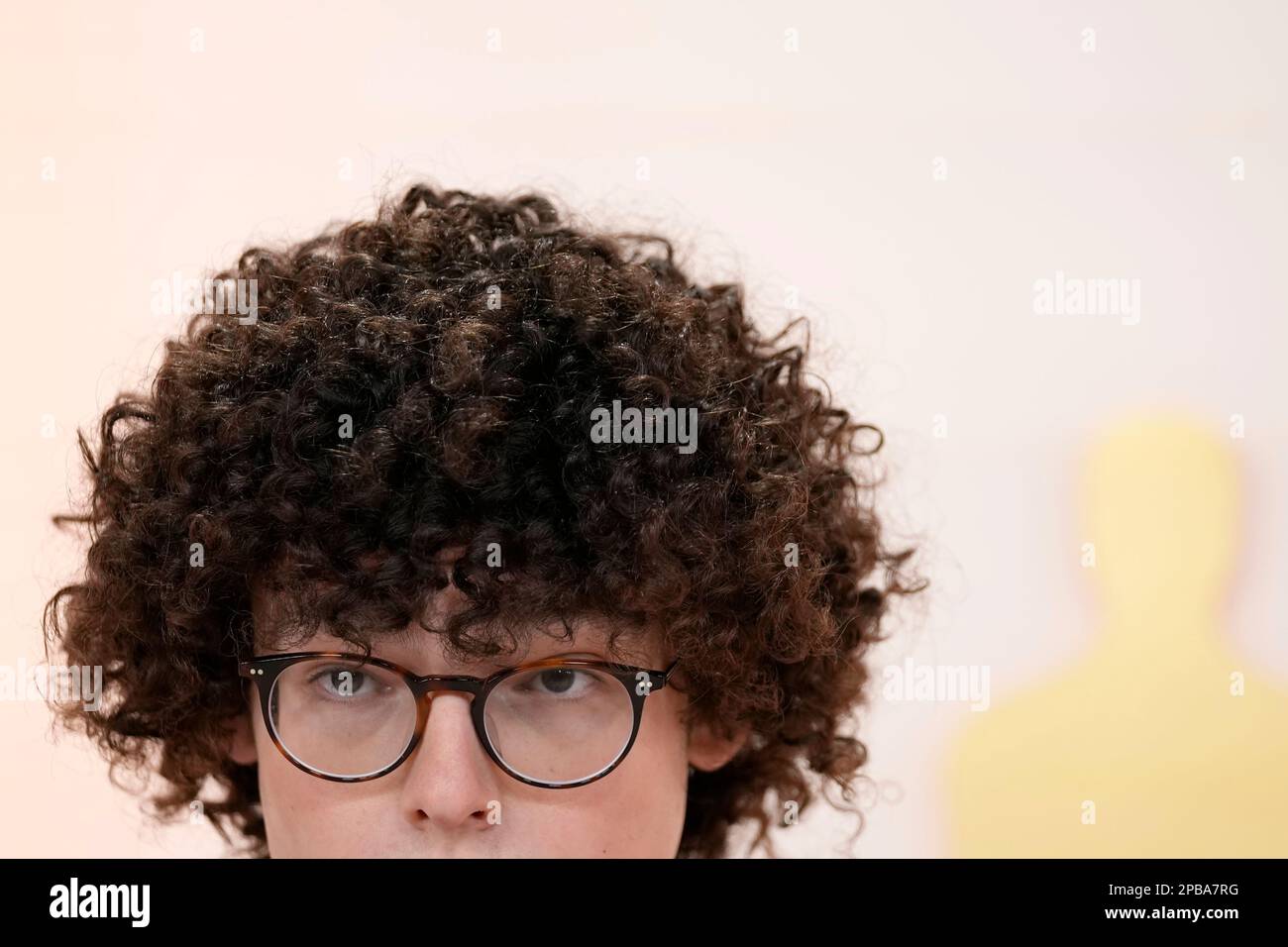 Reece Feldman arrives at the Oscars on Sunday, March 12, 2023, at the ...