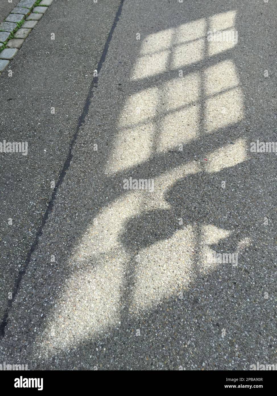 The shadow of person in window Stock Photo - Alamy