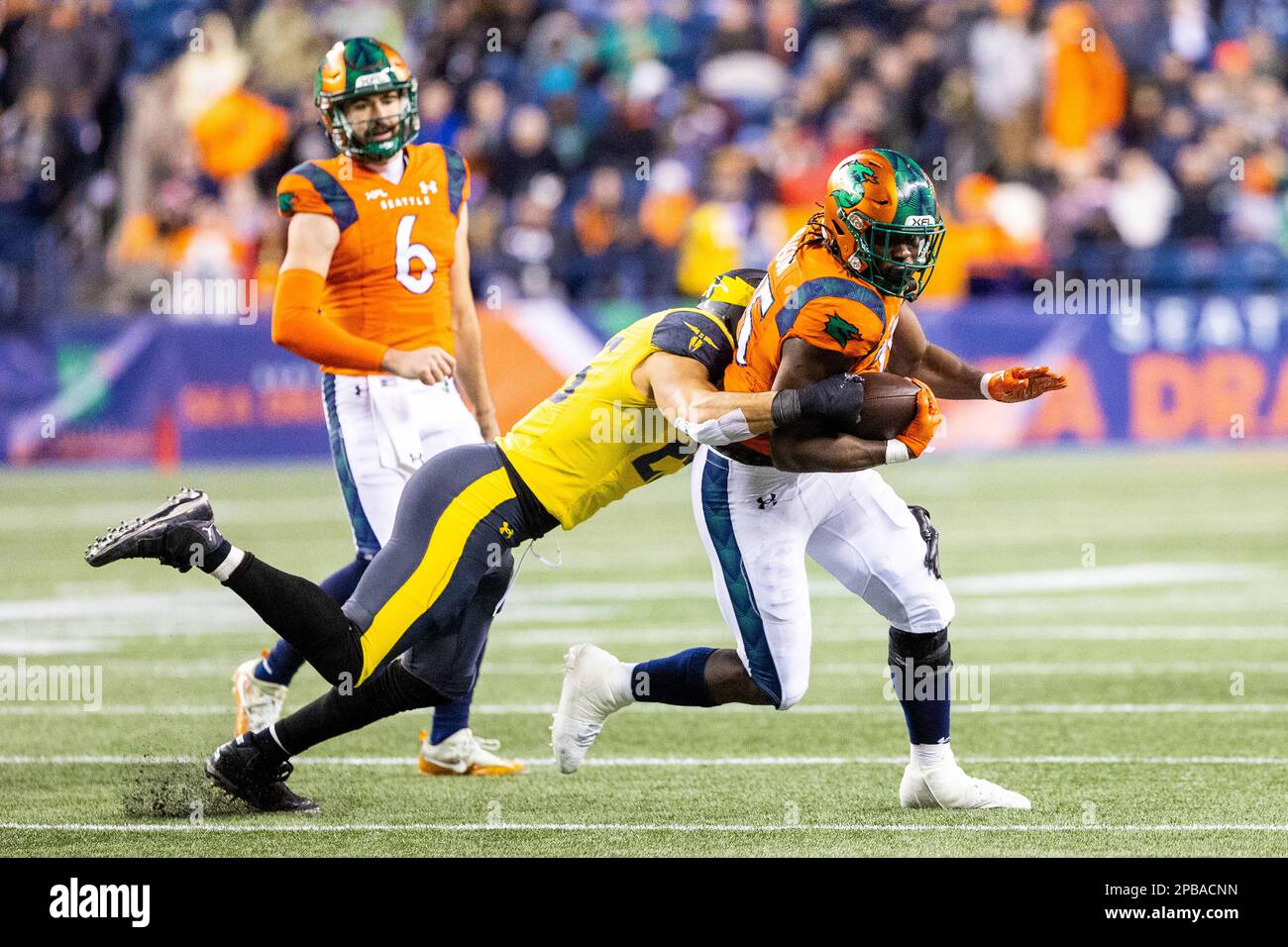 March 11, 2023, Seattle, Washington, USA: San Antonio Brahmas player ...