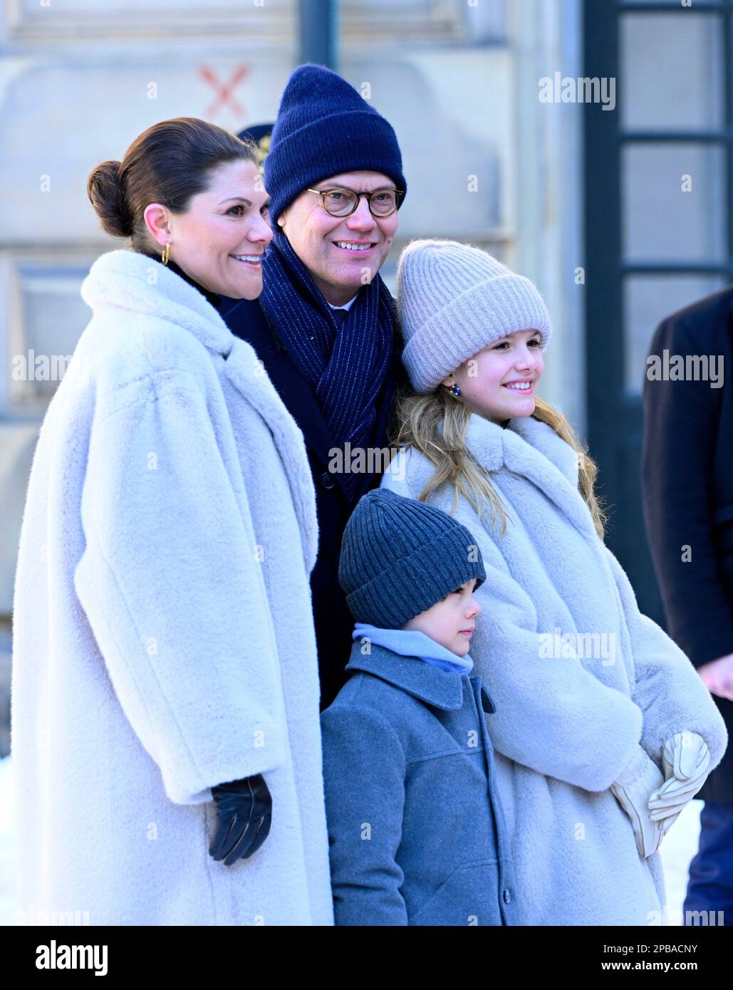 Kronprinsessan Victoria, prins Daniel, prins Oscar, prinsessan Estelle ...