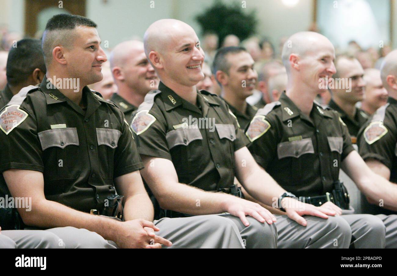 Troopers James Crowder, left, Barry Campbell, center, and Russell ...