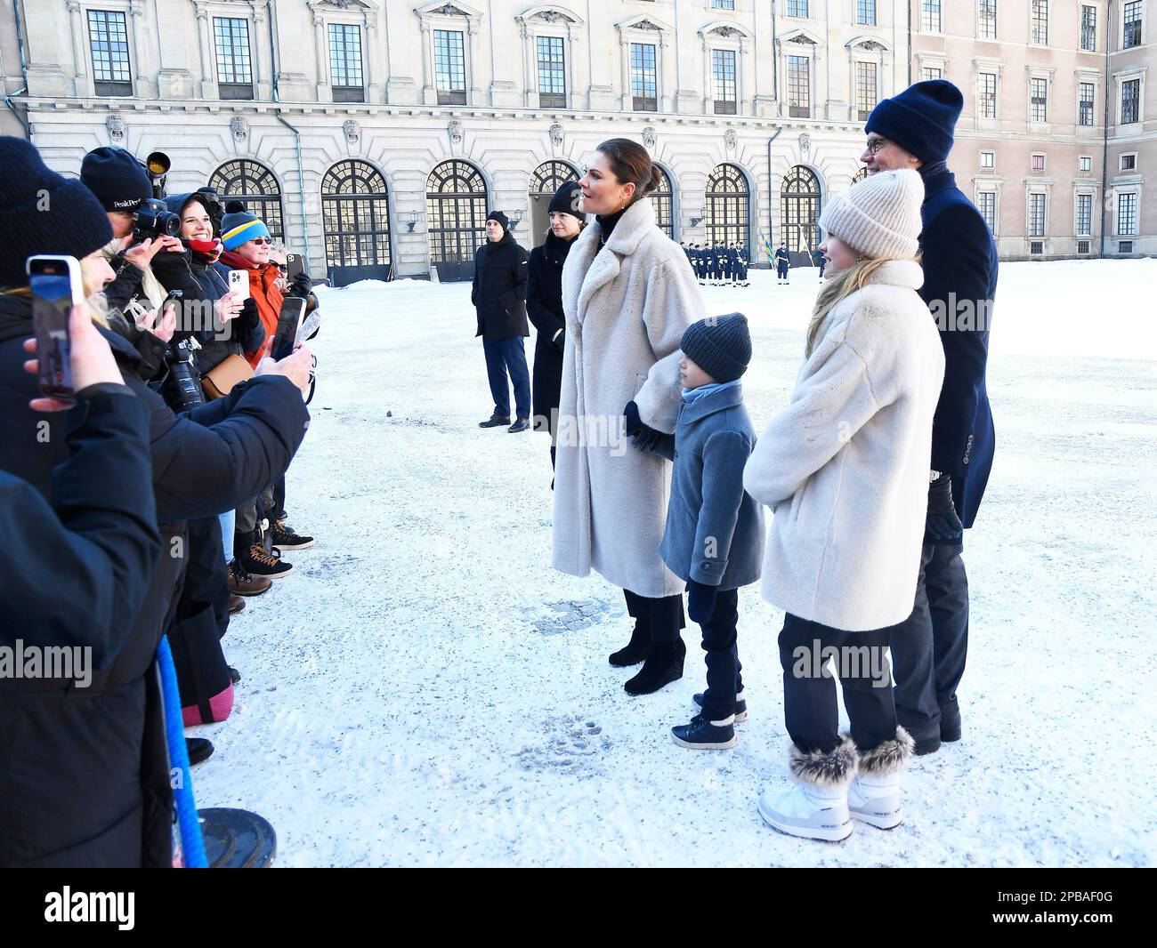 Kronprinsessan Victoria, prins Oscar, prins Daniel, prinsessan Estelle ...
