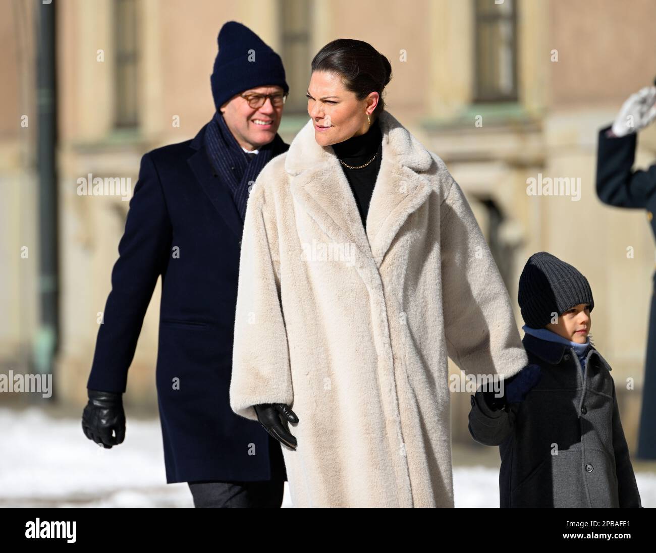 Prins Daniel, kronprinsessan Victoria, prins Oscar Kronprinsessan Victorias namnsdag firades ...