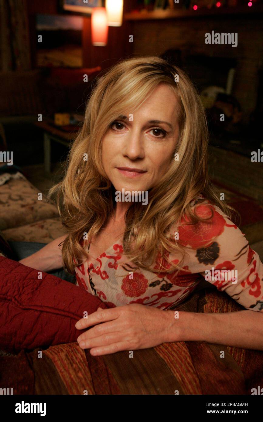 Actress Holly Hunter poses on the set of her first television series ...