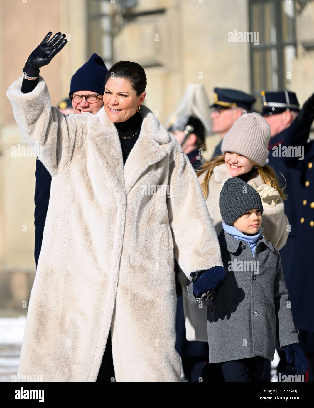 Prins Daniel, kronprinsessan Victoria, prins Oscar, prinsessan Estelle ...