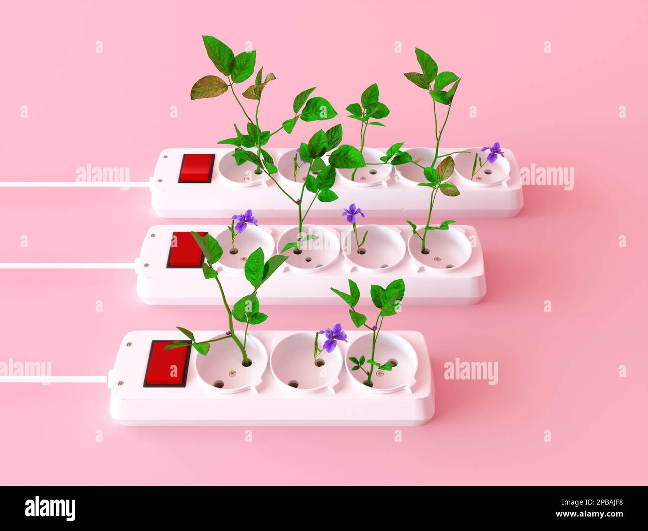 Green energy creative concept idea. Recycling idea. Green sprouts ...