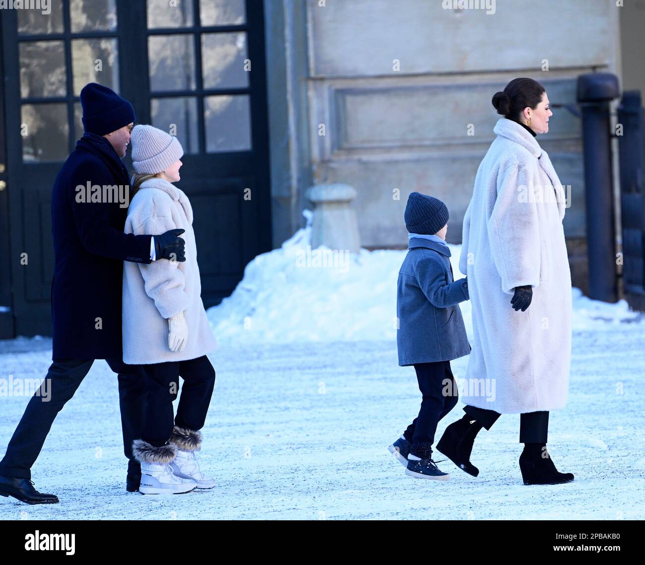 Prins Daniel, prinsessan Estelle, kronprinsessan Victoria, prins Oscar ...