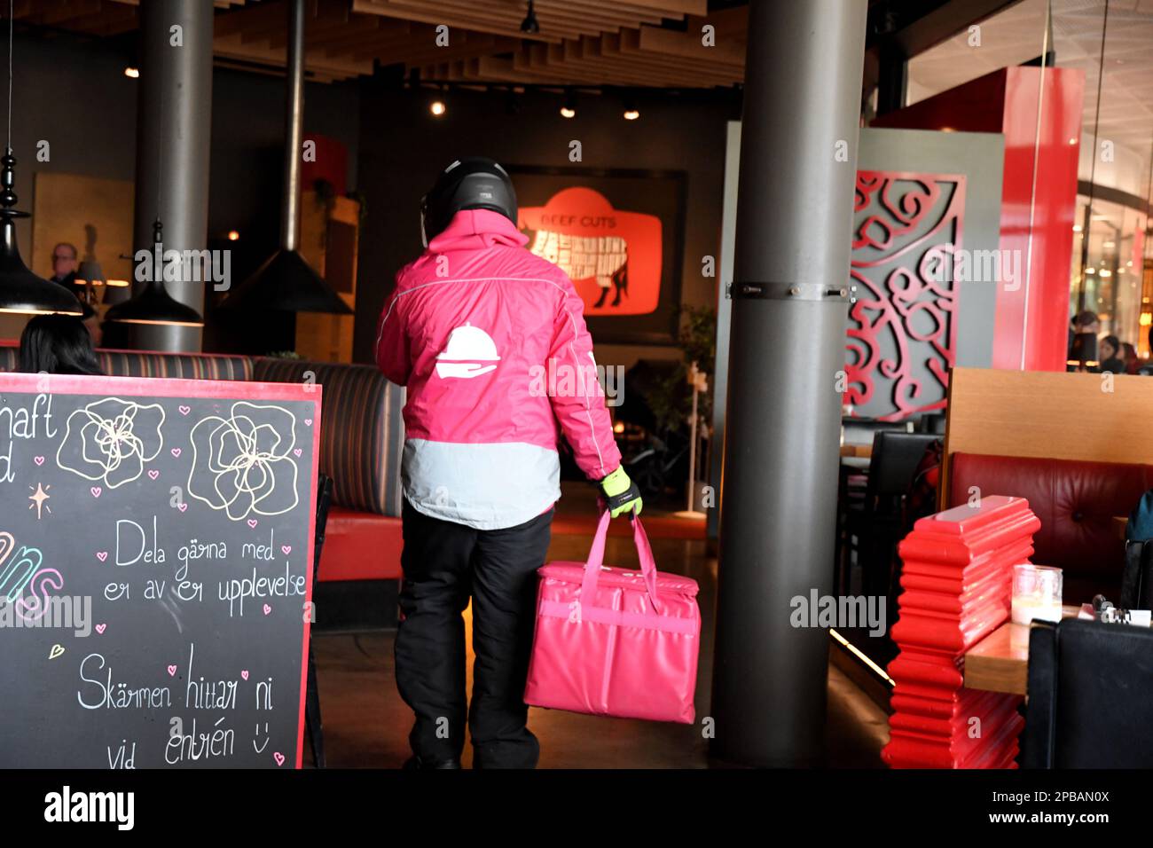 Foodora delivery male hi-res stock photography and images - Alamy