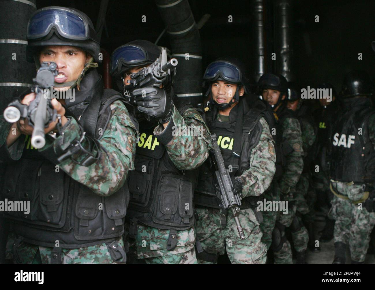 Elite Special Action Force (SAF) of the Philippine National Police ...