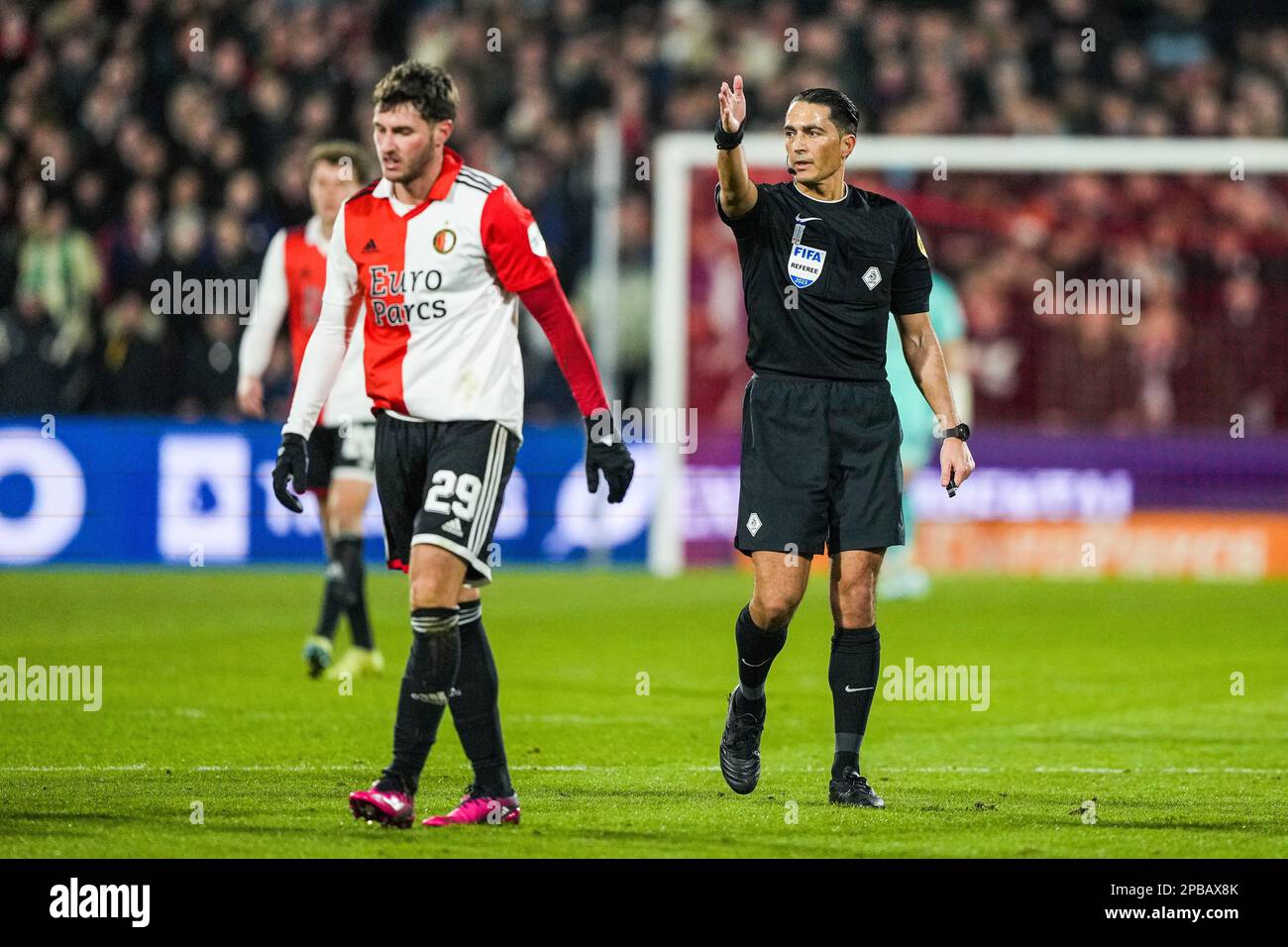 Rotterdam - Referee Serdar Gozubuyuk during the match between Feyenoord ...