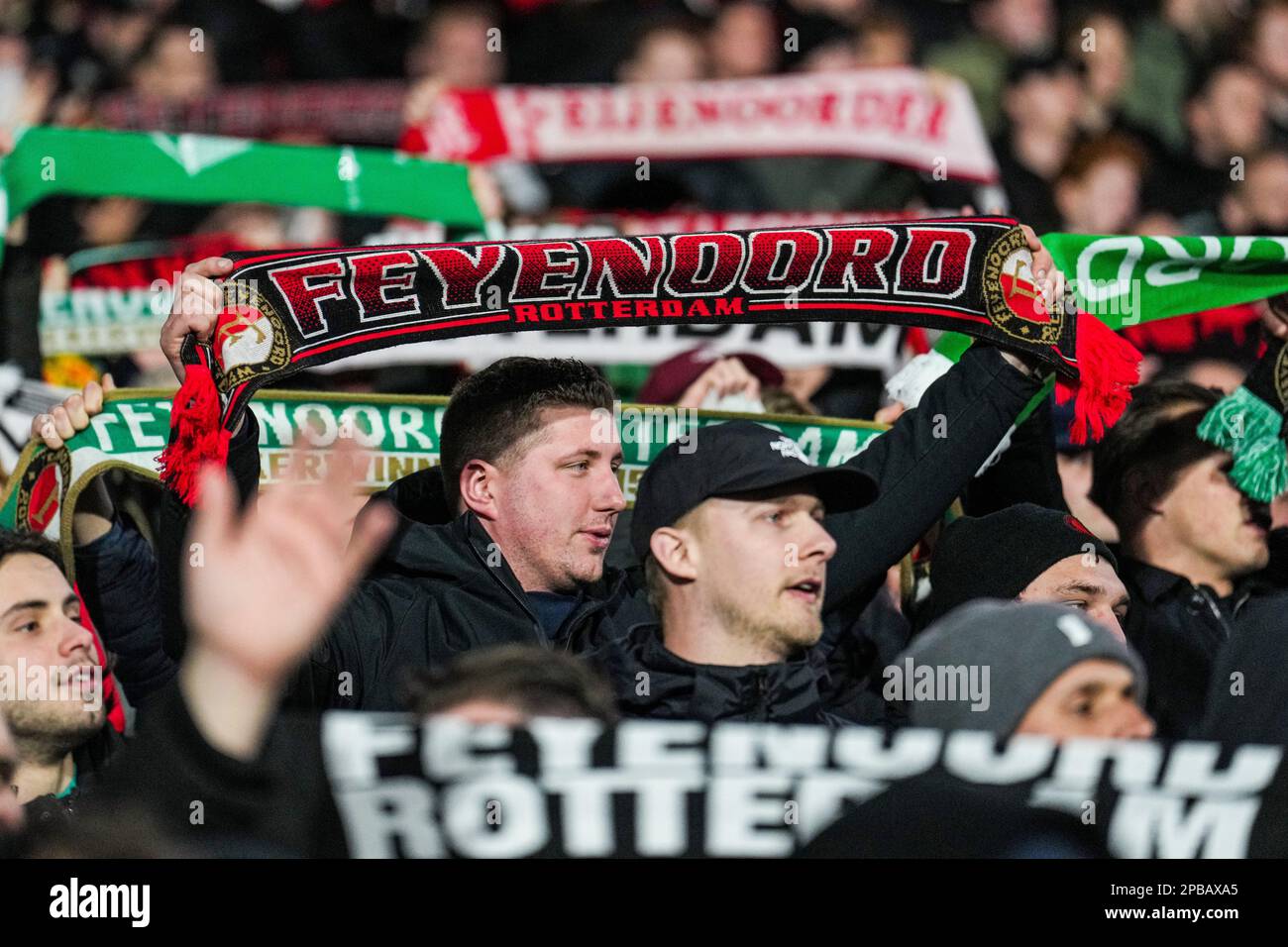 Rotterdam - Fans of Feyenoord during the match between Feyenoord v FC ...