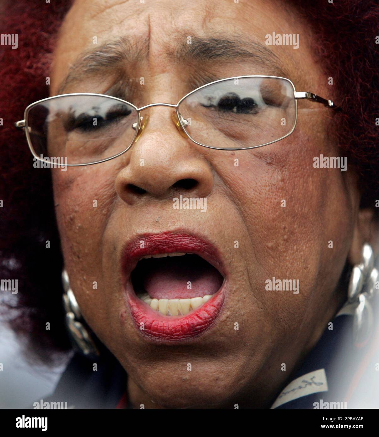 Former state Sen. Kathryn Bowers talks with reporters outside Federal ...